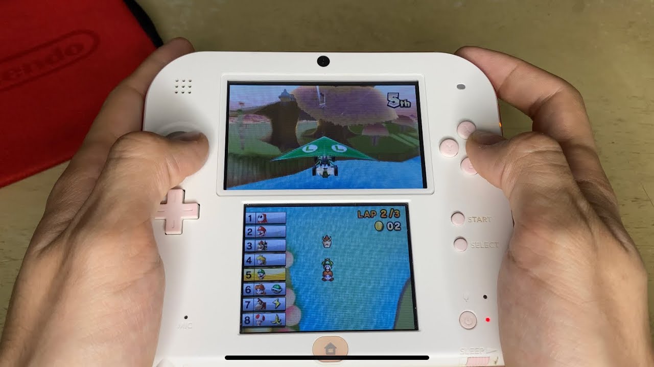 Mario Kart 7 Nintendo 3DS / 2DS Handheld Gameplay 100cc Leaf Cup Grand ...