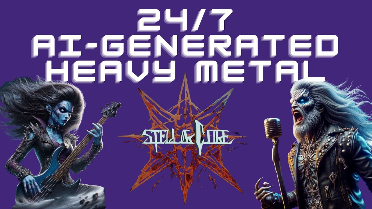 🔴Stellar Core's AI-Generated Heavy Metal Trilogy 24/7 Live Stream ...