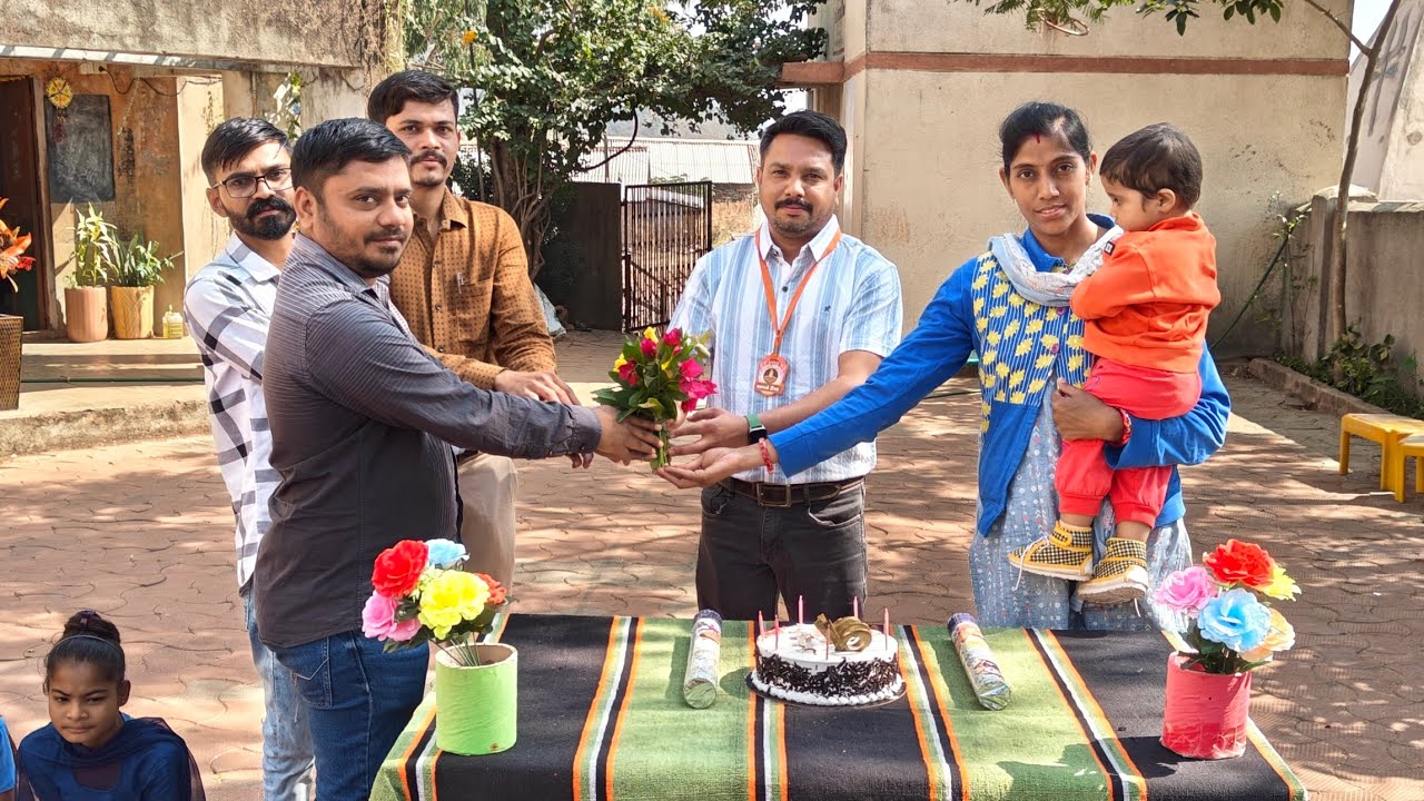 જન્મદિવસ ની ઉજવણી ( school birthday celebration) / Ambadungar pri ...