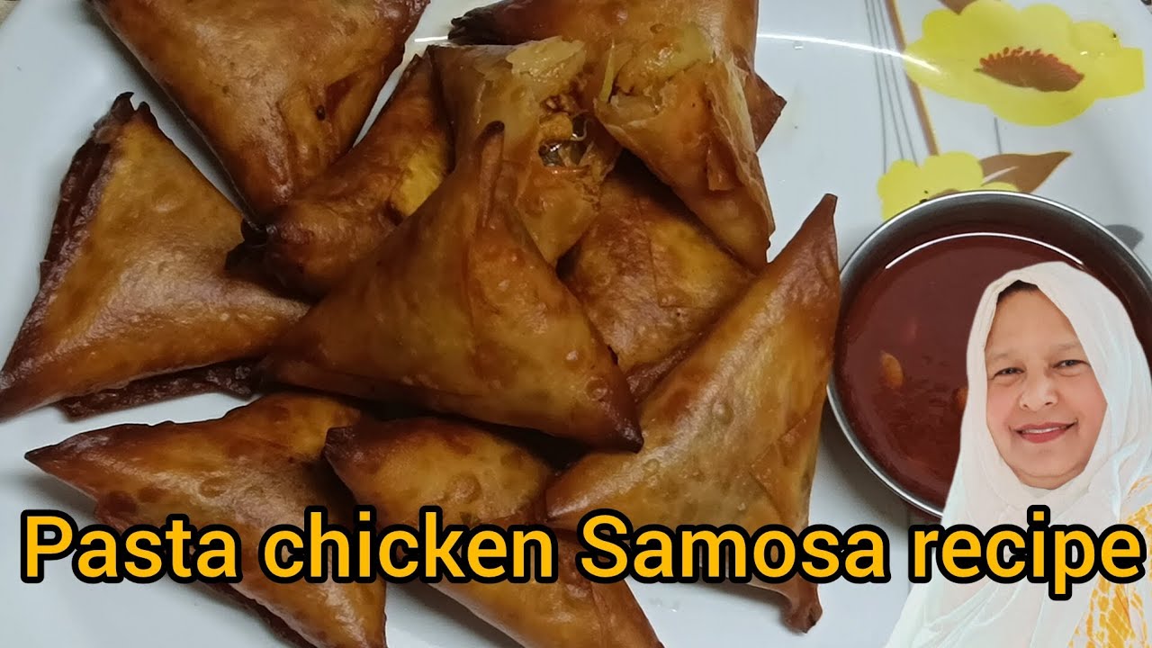 Pasta Chicken Samosa Recipe || Pasta noodles chicken samosa # ...
