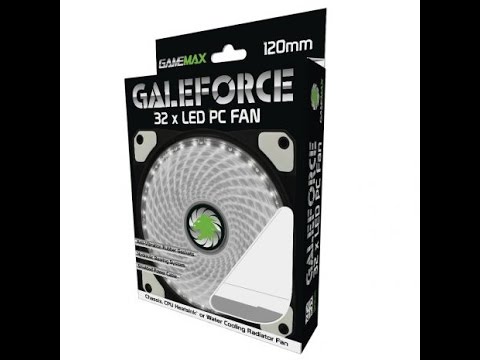 GAMEMAX LED fan 120mm review - YouTube