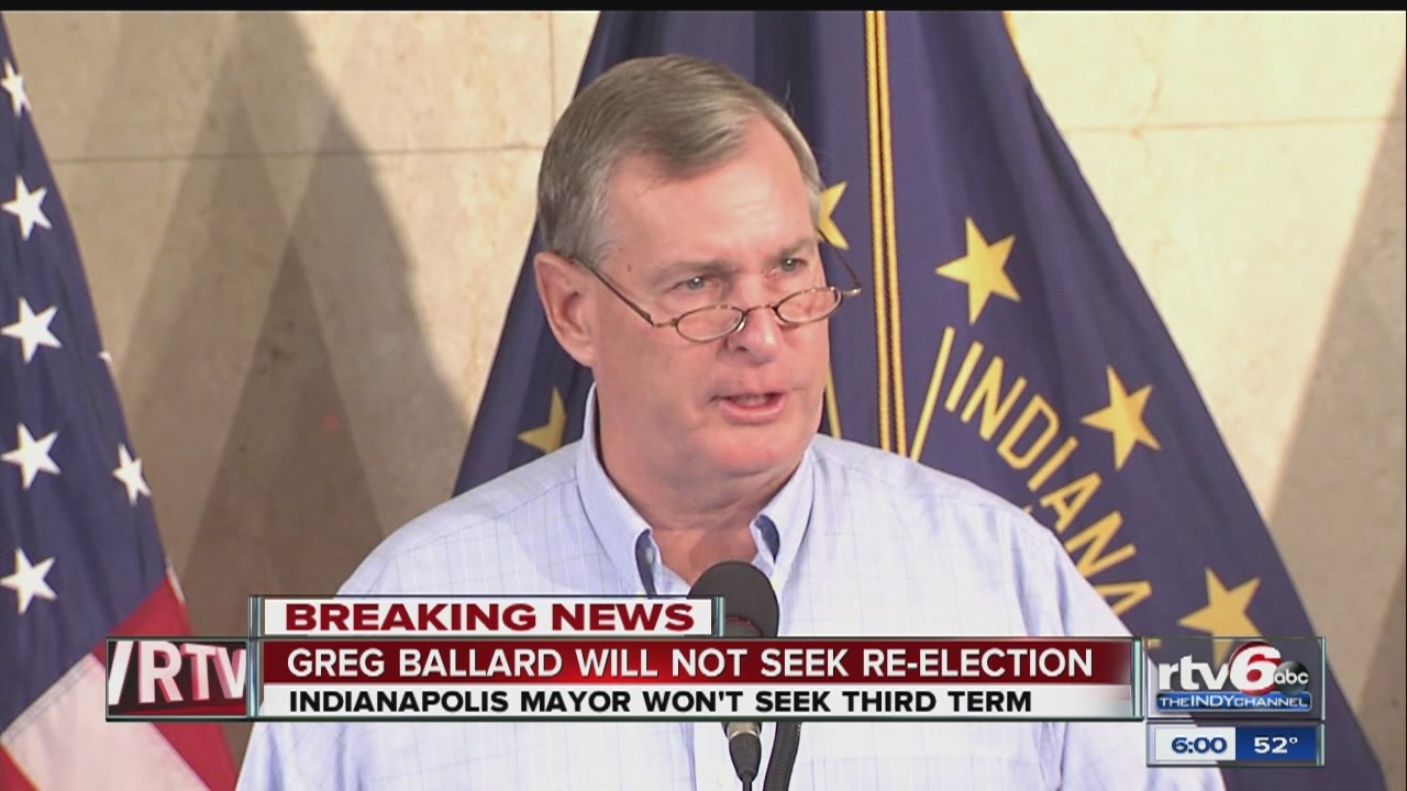 Indianapolis Mayor Greg Ballard will not seek third term - YouTube
