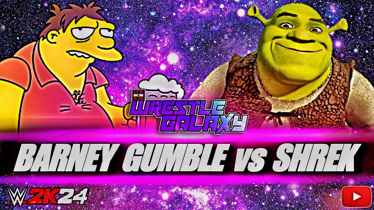 UCW Wrestle Galaxy | Shrek vs Barney Gumble | WWE2K24 - YouTube