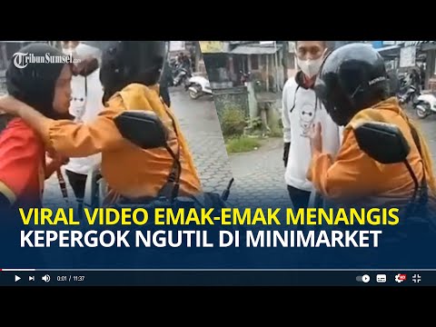 Viral Video Emak-emak Menangis Peluk Karyawan Minimarket Gegara Kepergok Ngutil