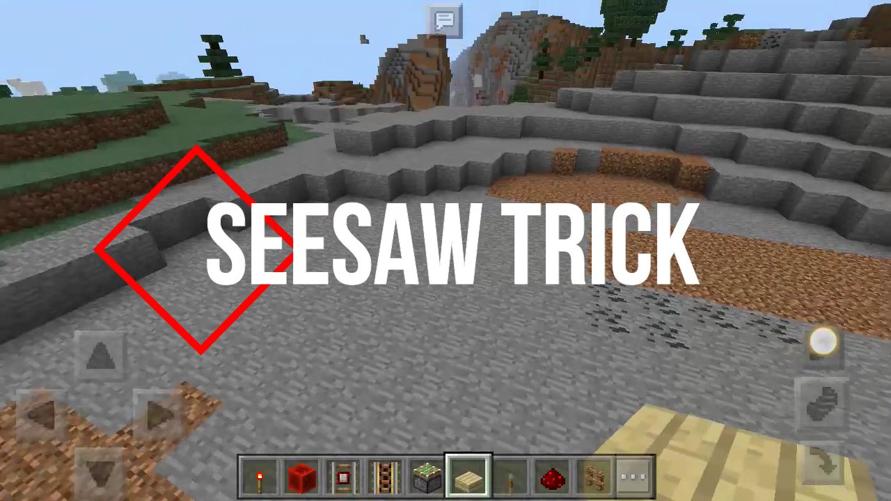 How to make seesaw in Minecraft - YouTube