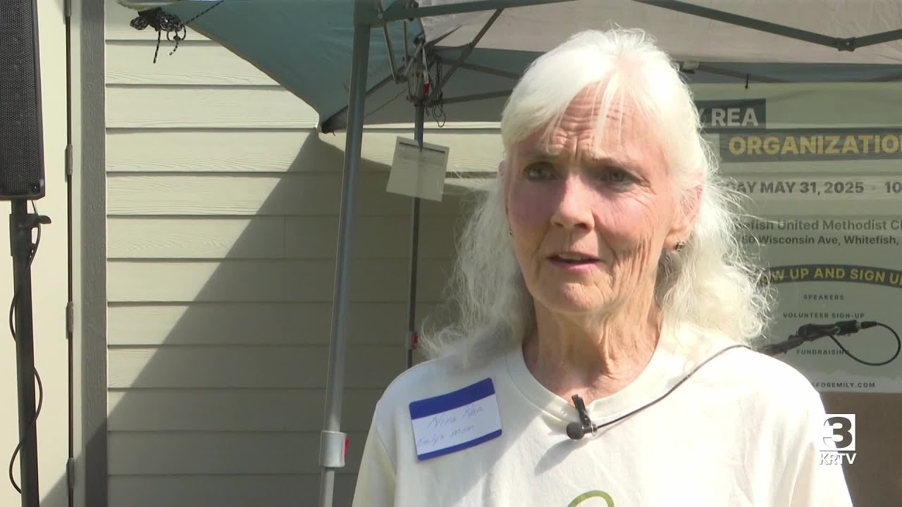 Rally held in Whitefish for missing woman Emily Rea - YouTube