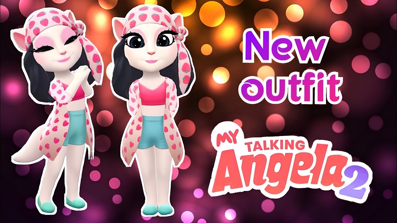 my talking Angela 2 New outfit make up - YouTube