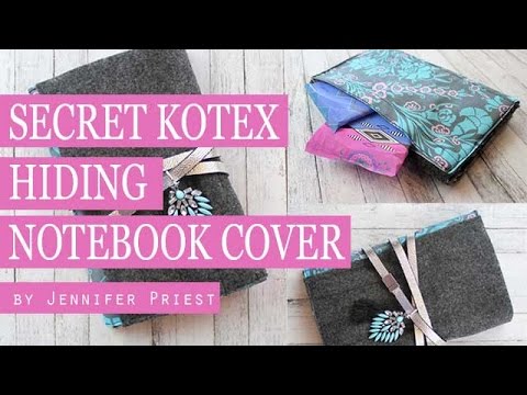 DIY Secret Compartment Notebook Cover 📔 Hide Your Kotex #sponsored ...
