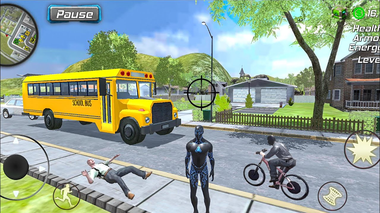 Black Hole Ninja Rope Hero Vegas Crime Simulator School Bus Driver #94 ...