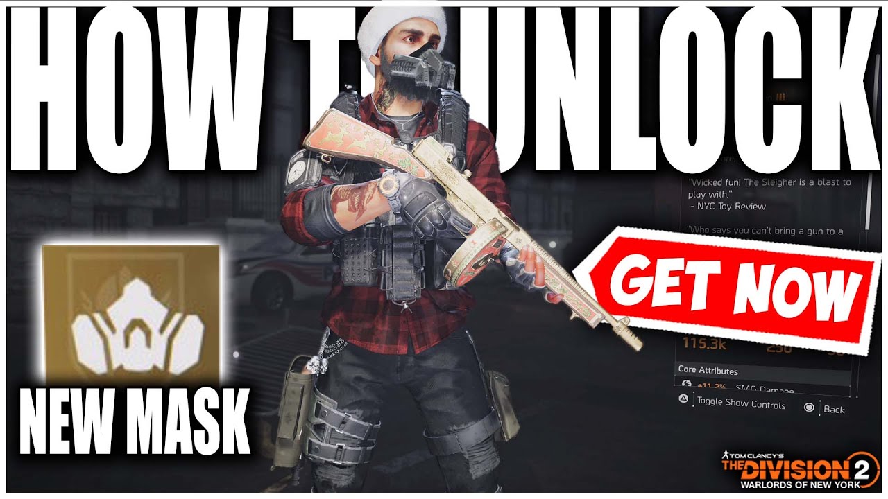 THE DIVISION 2 - HOW TO GET THE NEW "CHILL OUT" MASK AND "SLEIGHER" SMG ...