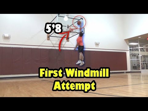 5'8 Dunker First Windmill Dunk Attempt - Road To Jumping 36 Inches #4 ...