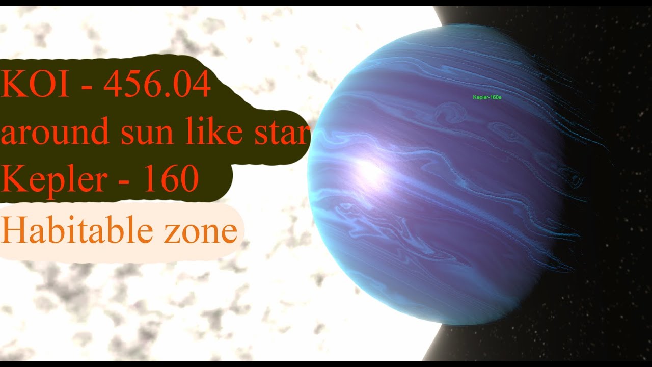 KOI-456.04 super earth habitable zone around sun like star Kepler-160 ...