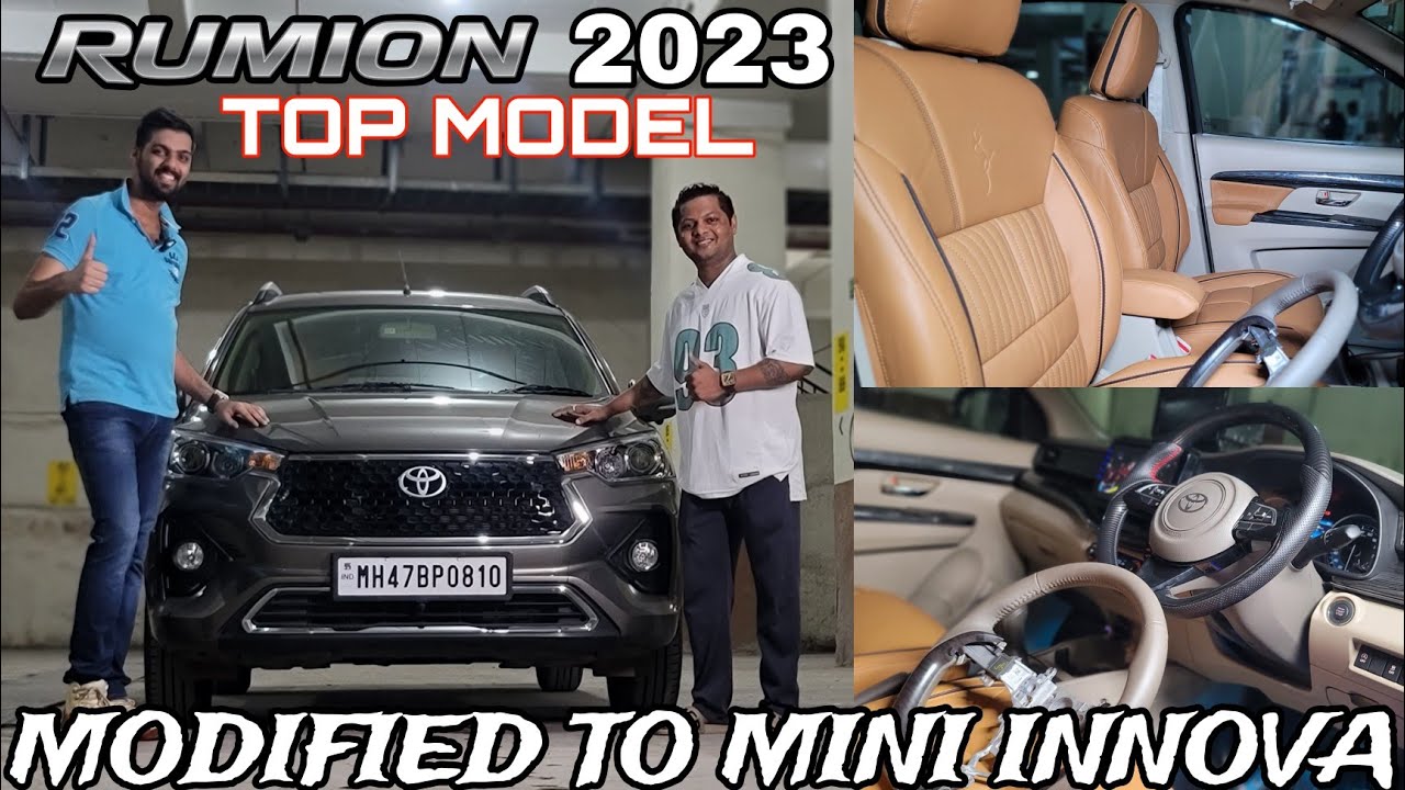 TOYOTA RUMION 2023 TOP MODEL MODIFIED TO MINI INNOVA...!! - YouTube