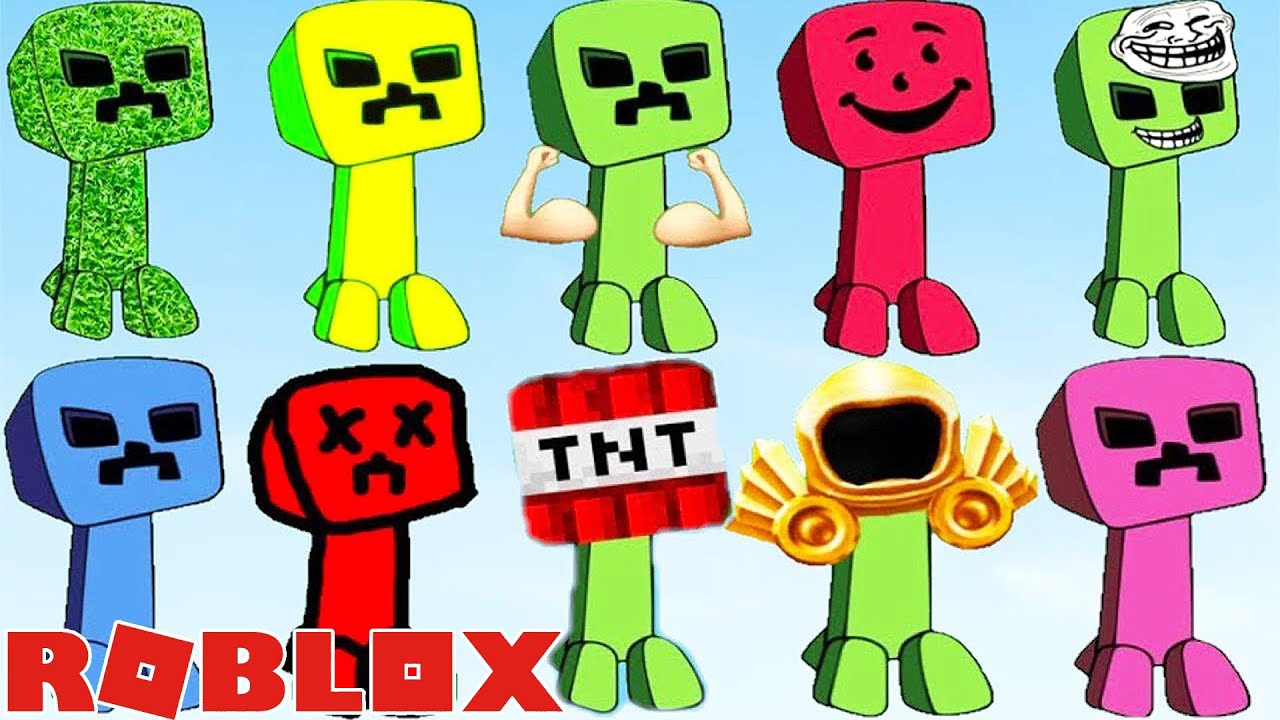ENCUENTRA los CREEPERS *Cómo conseguir LOS 50 Creepers* Roblox - YouTube