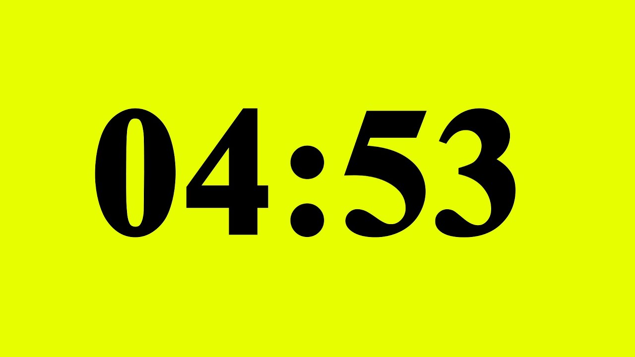 4 Minute 53 Second Timer - YouTube