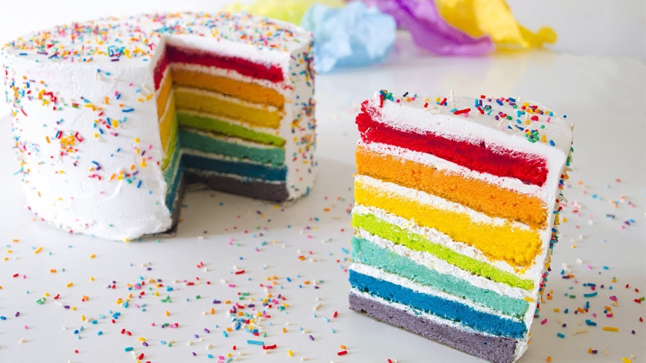 TORTA ARCO IRIS rainbow cake | MATIAS CHAVERO - YouTube
