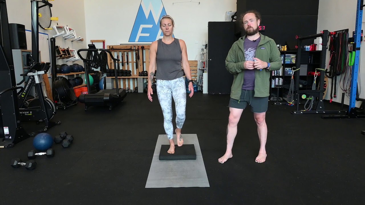 Single Leg Balance on Unstable Surface - YouTube
