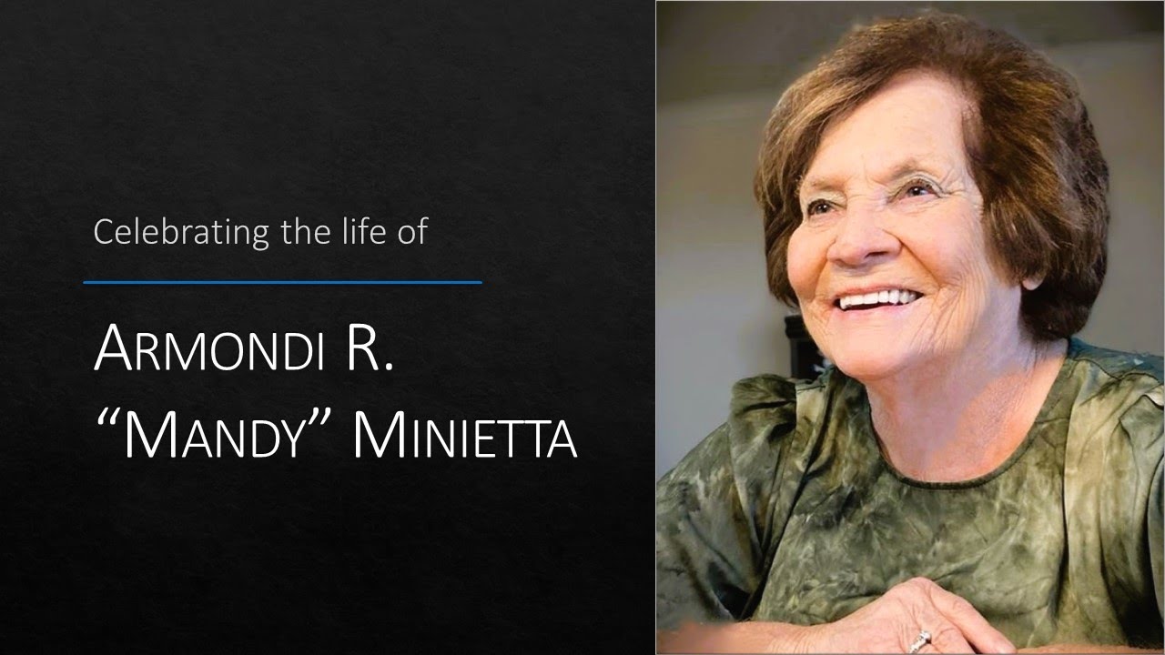 Funeral Service for Armondi R. "Mandy" Minietta - YouTube