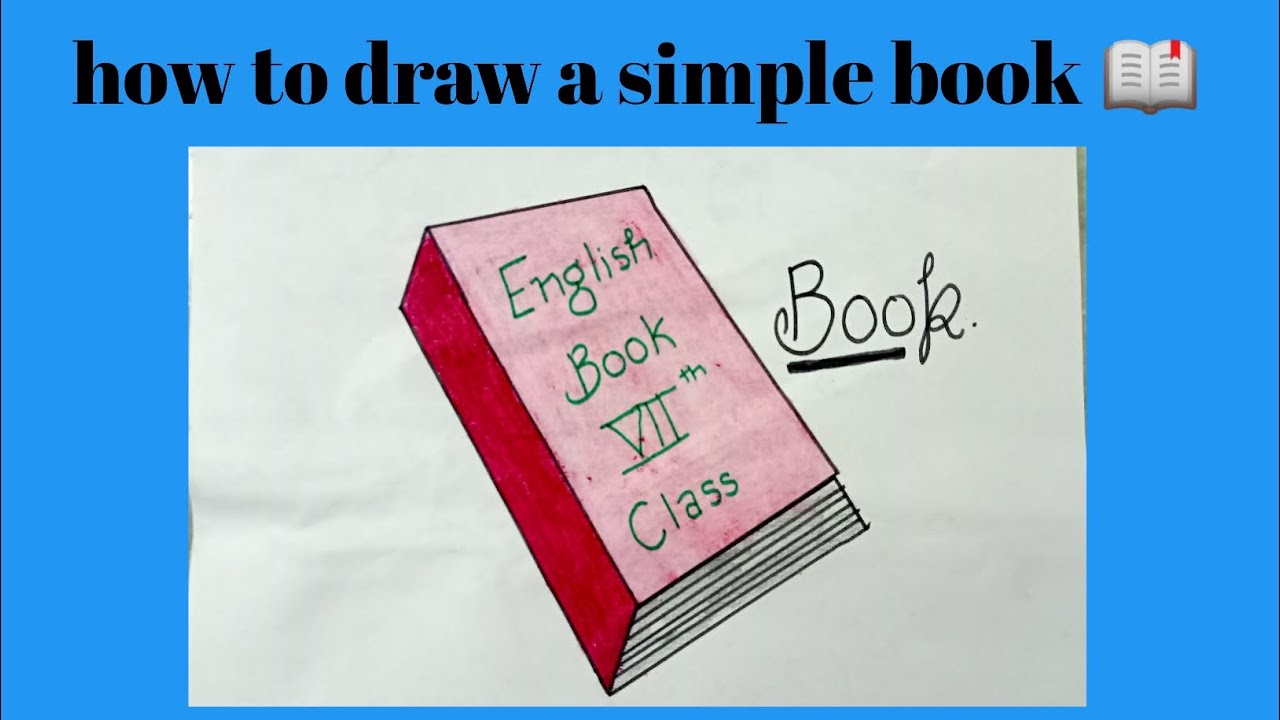 how to draw a book 📚 || simple tarike se kitab draw Karen || #art # ...