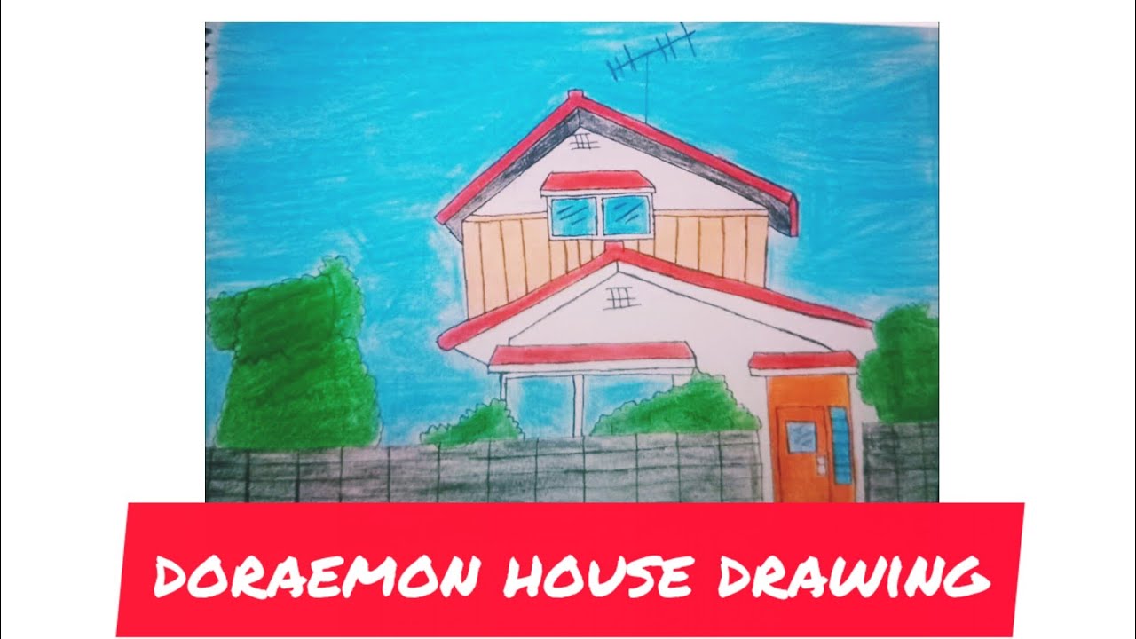 How to draw Doraemon house - YouTube