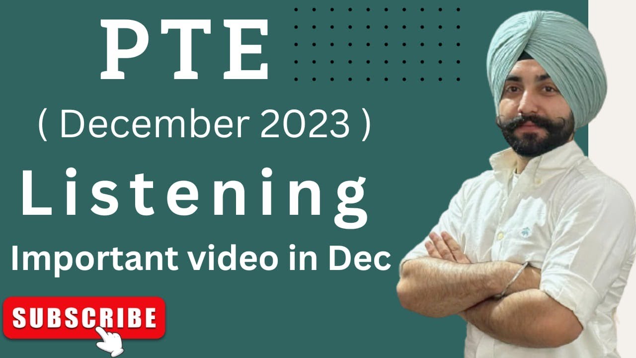 PTE listening how to improve in December 2023 ( Gurwinder sir ) - YouTube