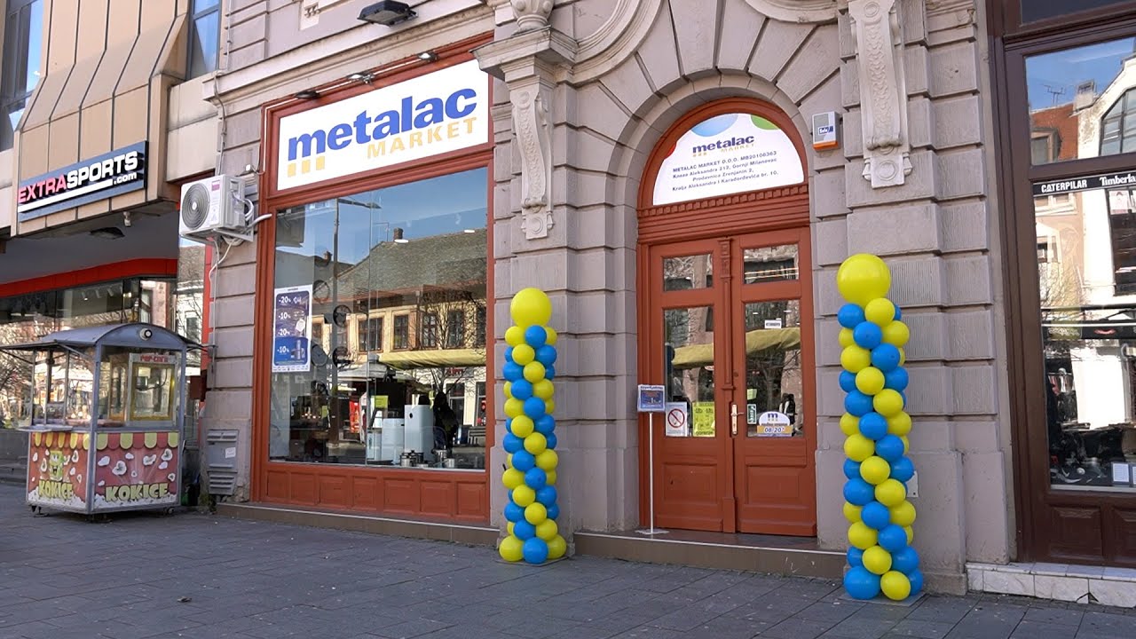 Novi Metalac market u Zrenjaninu - YouTube