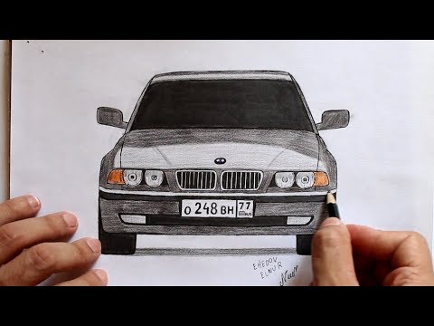 Как нарисовать Машину Бумер из фильма (Ehedov Elnur)How to draw a car BMW step by step