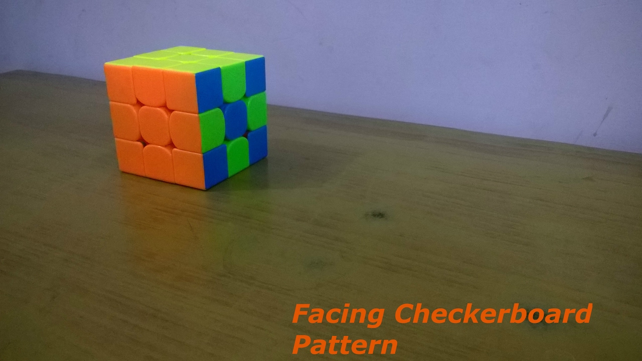 Rubik's Cube Pattern Series #2-Facing Checkerboard Pattern - YouTube