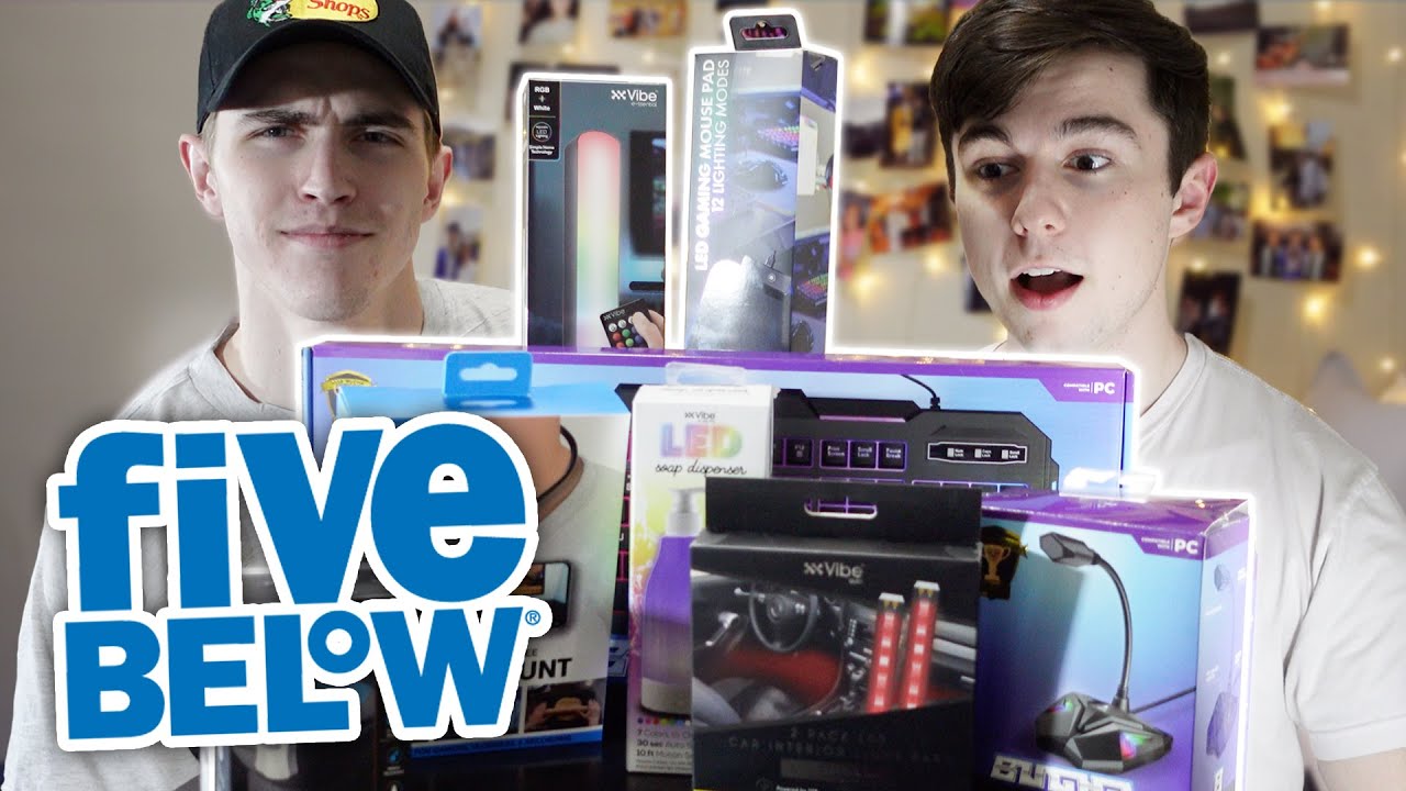 We Tried FIVE BELOW's Cheap Tech Gadgets (Dollar Store Tech Haul) - YouTube