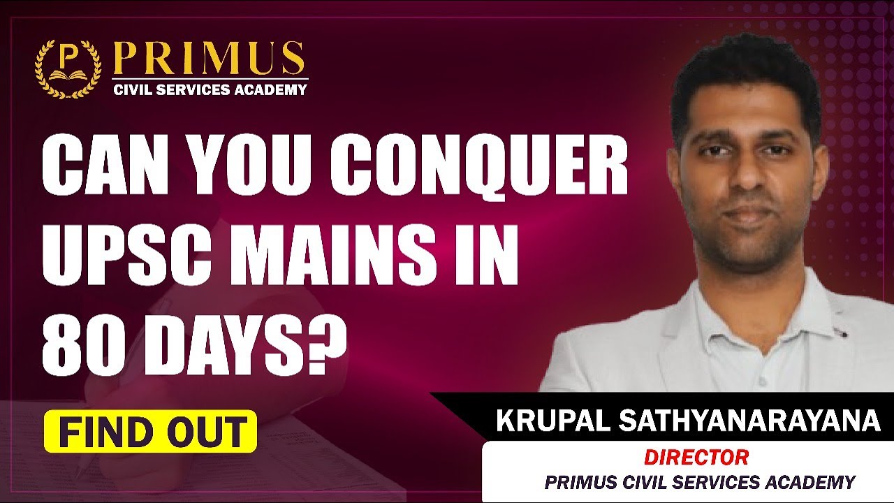 Strategize for UPSC Mains 2025 in Just 80 Days | Answer Writing & Study ...