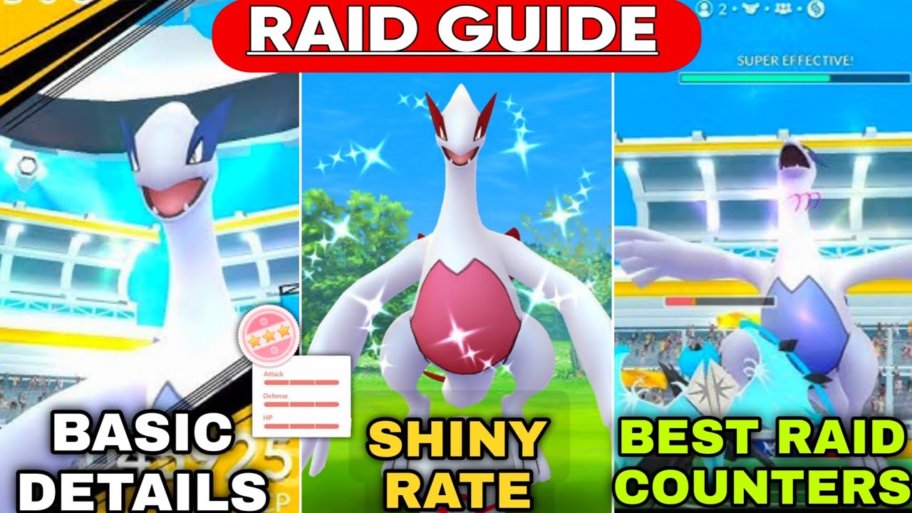 Pokémon Go LUGIA Raid Guide | Lugia’s Minimum & Maximum Shiny Rate ...