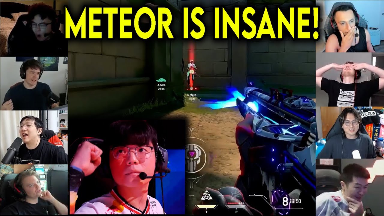 Valorant Streamers Reacts To T1 Meteor Insane 1v2 CLUTCH Against PRX In ...