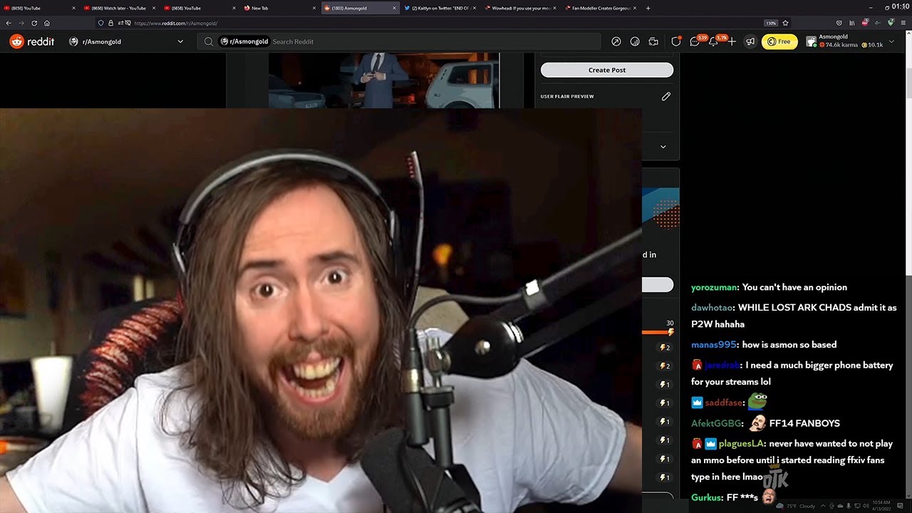 Asmongold feels he's falling behind with streaming - YouTube
