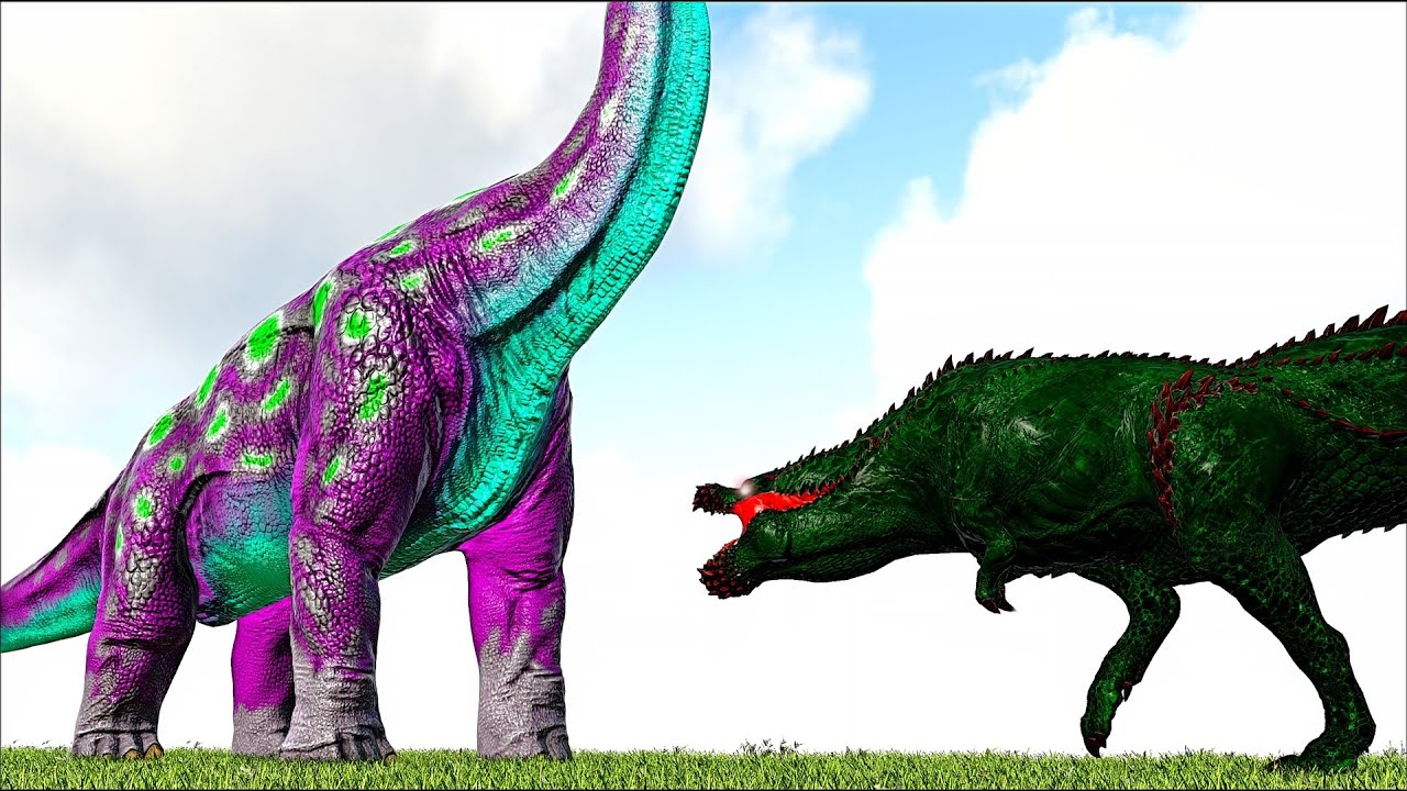 DEVILJHO SUPERPREDATOR MONSTER HUNTER VS BRACHIOSAURUS LVL 1.000 (ARK ...