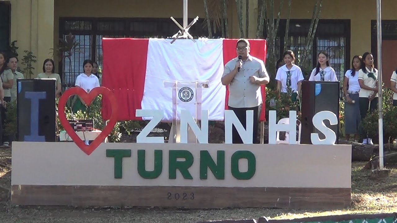 ZNNHS flag ceremony w 1st DFSSLG State of the Learner Government ...