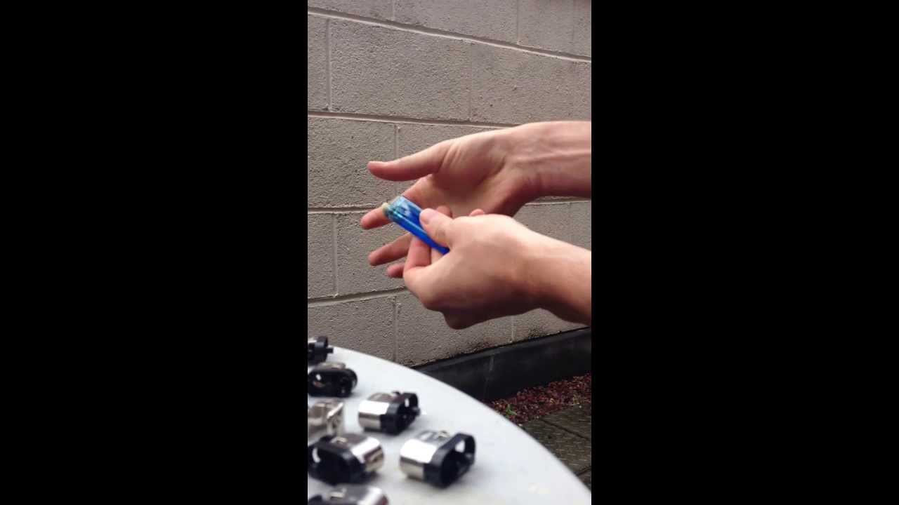empty a lighter - YouTube