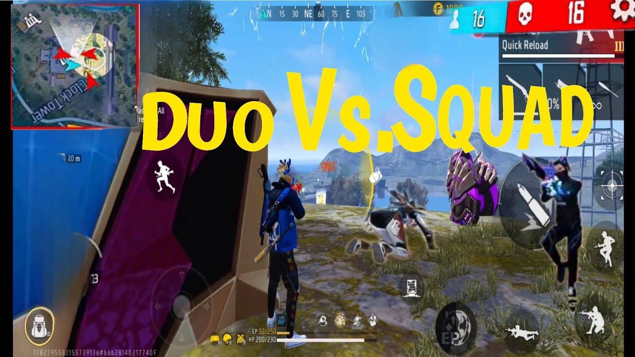 Intense Duo Vs. Squad Match | Garena Free Fire Max || P4K GAMERS ...