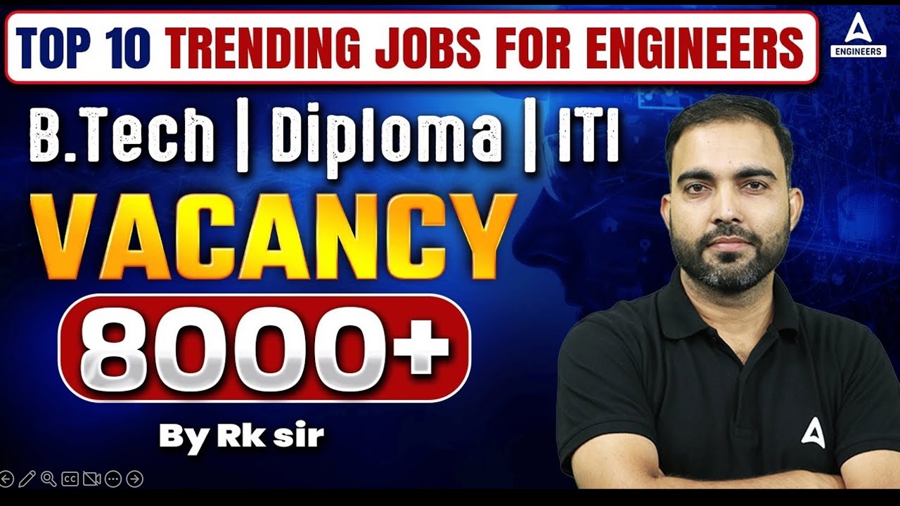 Top 10 Engineering Jobs 2025 | B.Tech, Diploma, ITI के लिए 8000 ...