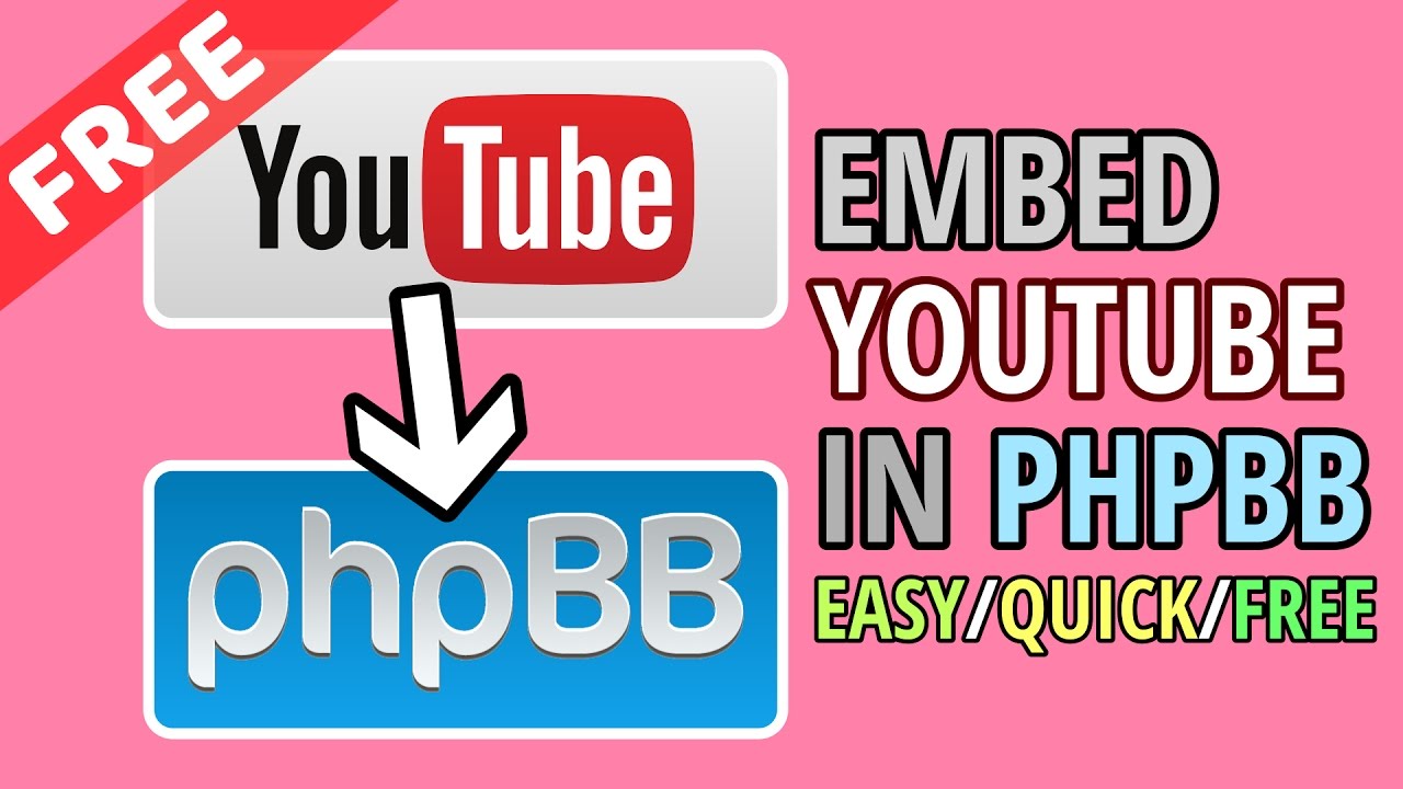 Embed YouTube Videos in phpBB with BBCode NO EXTENSION NEEDED - YouTube
