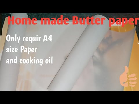 Butter paper making at Home||How to make Butter paper /DIY|| Butter ...