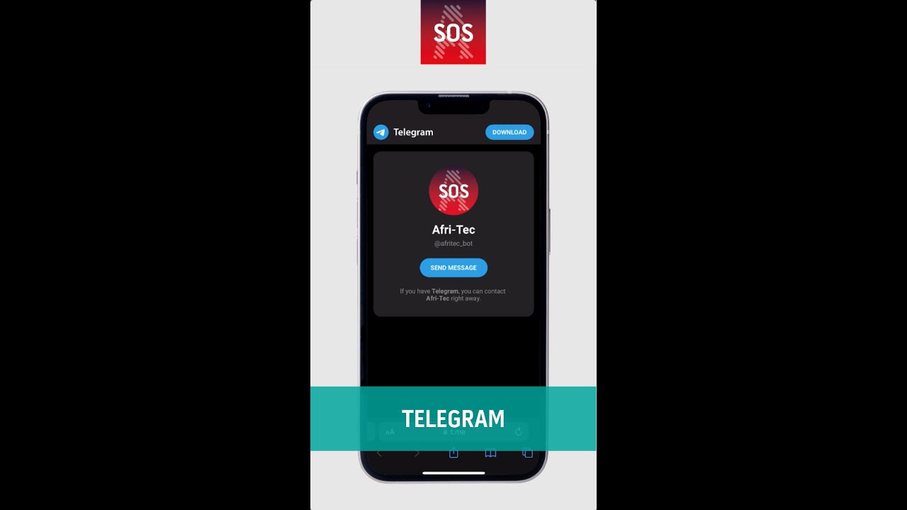 Afri-Tec SOS App Telegram - YouTube