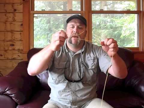 Fly Rod Shop swirl knot demo - YouTube
