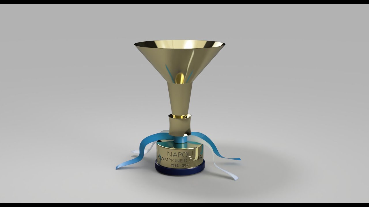Imitazione della Coppa Campione D’Italia per stampa 3D. - YouTube