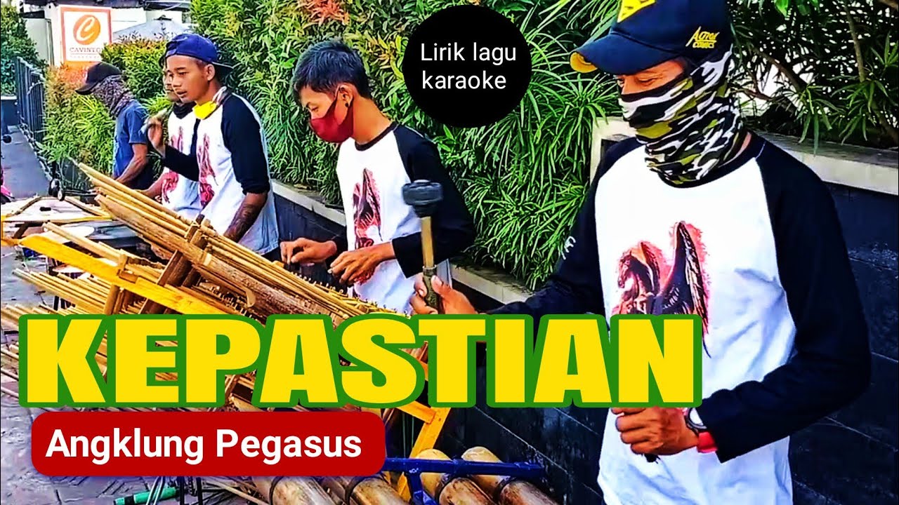 AURELIE HERMANSYAH - KEPASTIAN cover Angklung Pegasus Jogja || Lirik ...