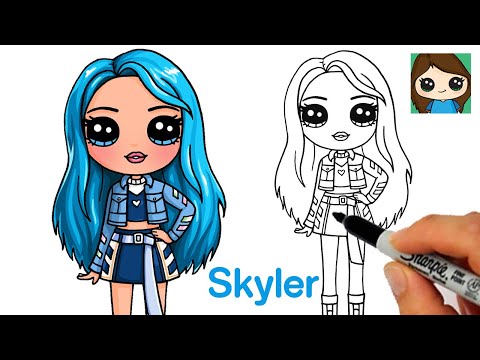 How to Draw a Rainbow High Fashion Doll 🌈 Skyler