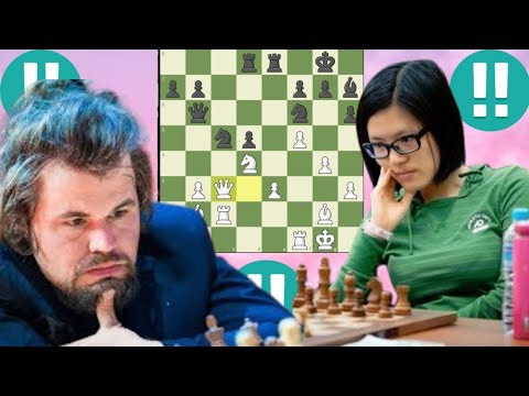 One of the most Famous Magnus Carlsen vs Hou yifan 12 - YouTube