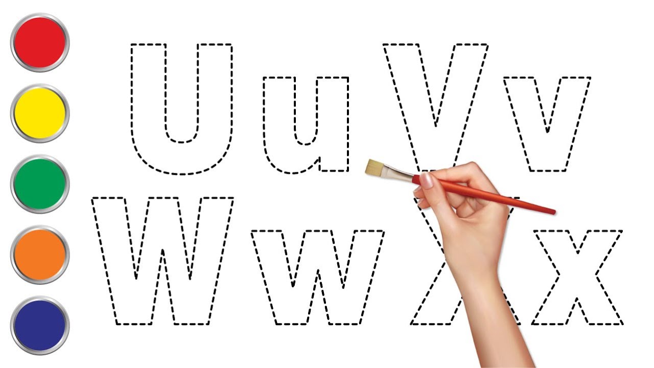 Let's Learn to Draw and Paint UVWX for Kids // Easy Step by Step ...