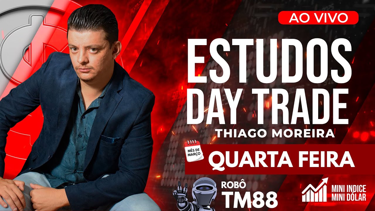 Thiago Moreira, LIVE de ESTUDOS Day Trade. MINI ÍNDICE & MINI DÓLAR. 29/01/2025. - YouTube