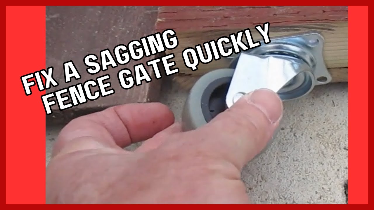 How To Fix a Sagging Fence Gate - YouTube