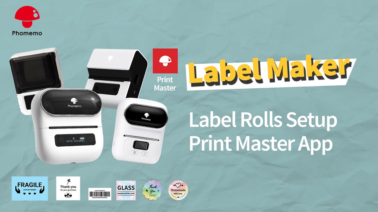 Phomemo Label Maker Series Tutorial 🍄 Label Stickers Option Overview丨 ...